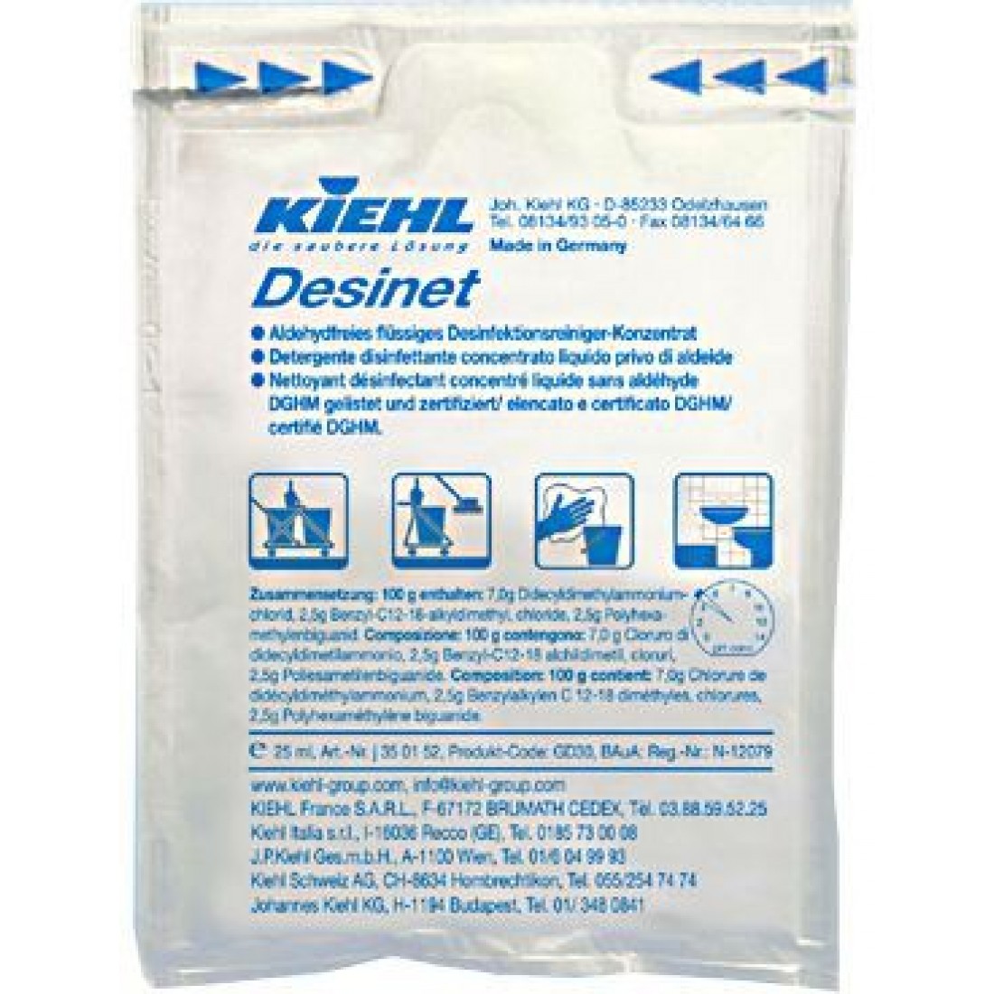 DESINET COMPACT CONC Manual -Detergent dezinfectant fara aldehide,25ml ...