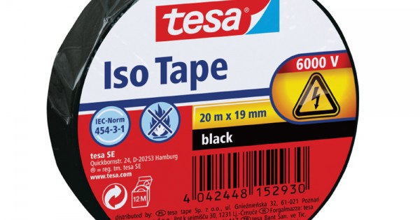 Banda electroizolatoare Tesa, 19 mm x 20 m