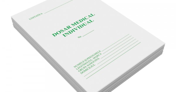 Set dosar medical (dosar medical, Fisa PSI, Fisa PM), 3 bucati x 3/set